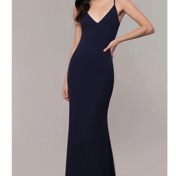 Lulus | Dresses | Lulus Formal Long Classic Prom Dress With Cutout Back ...